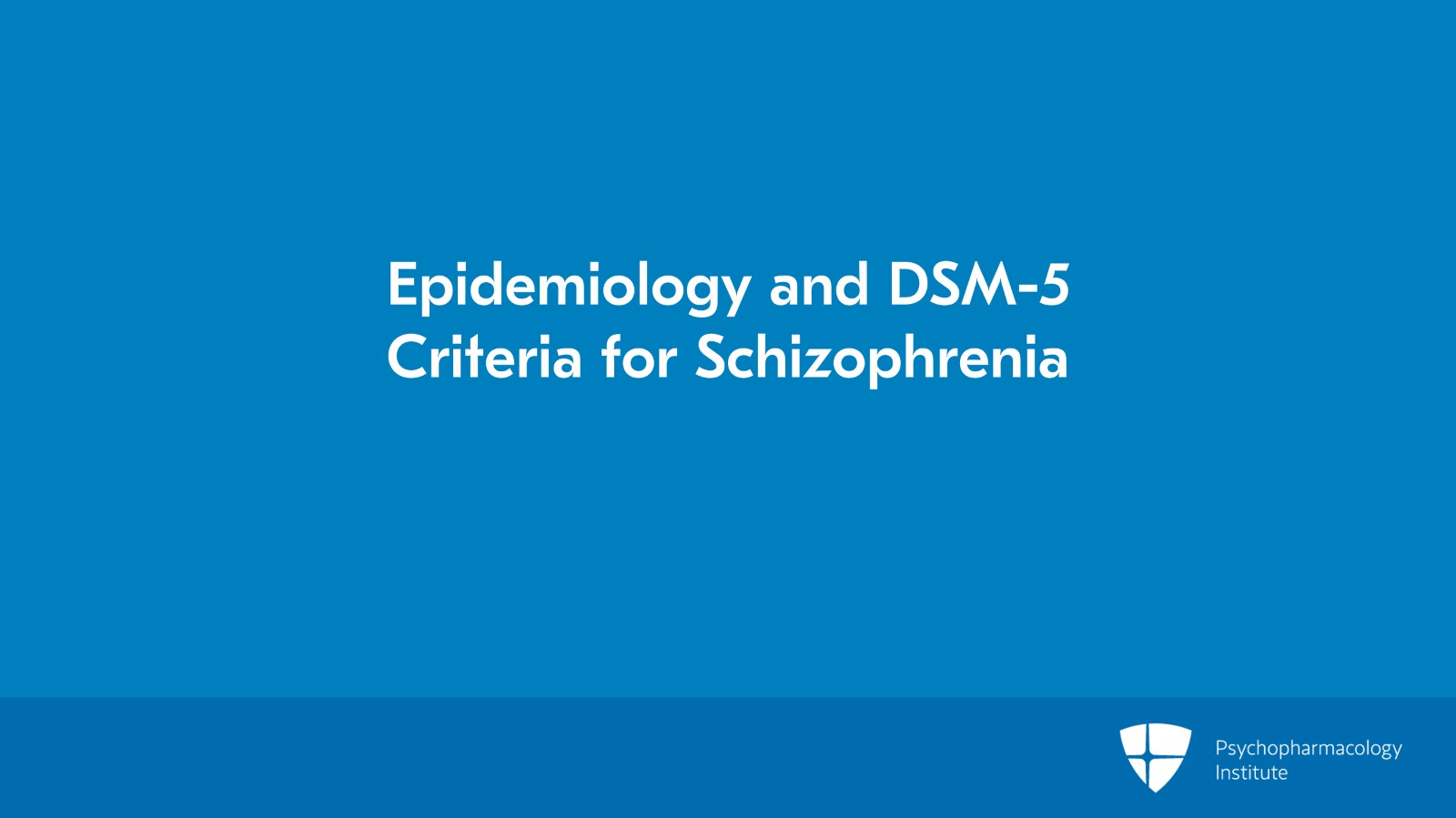 Psychopharmacology Institute