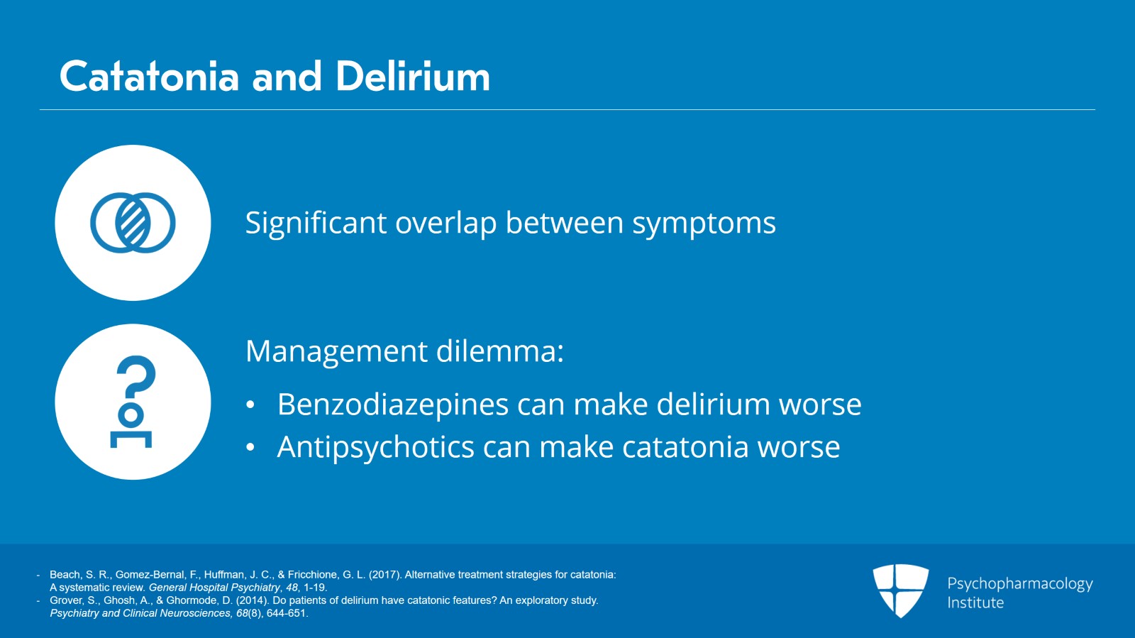 hyperactive catatonia symptoms