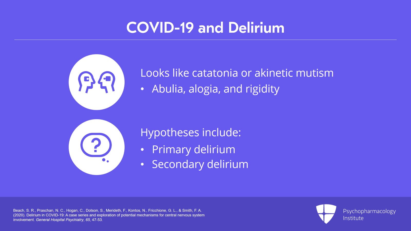 hyperactive catatonia