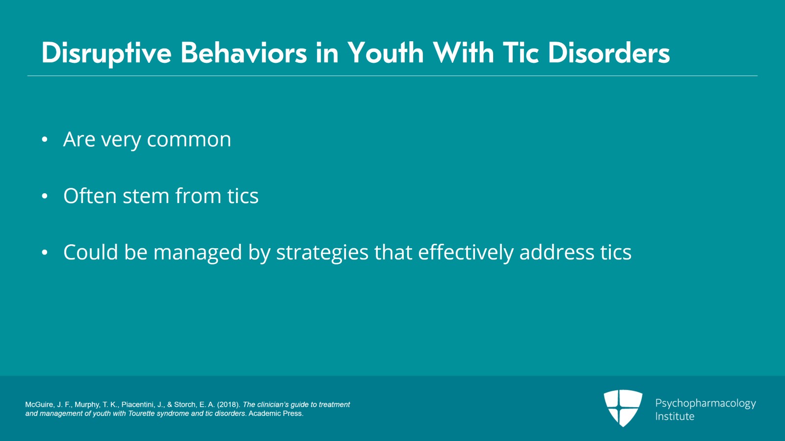 competing responses for tics